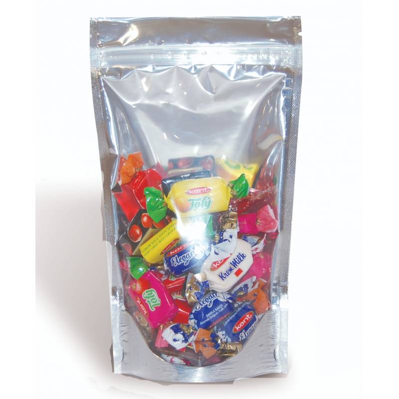 Doypack® duo aluminium transparent avec zip